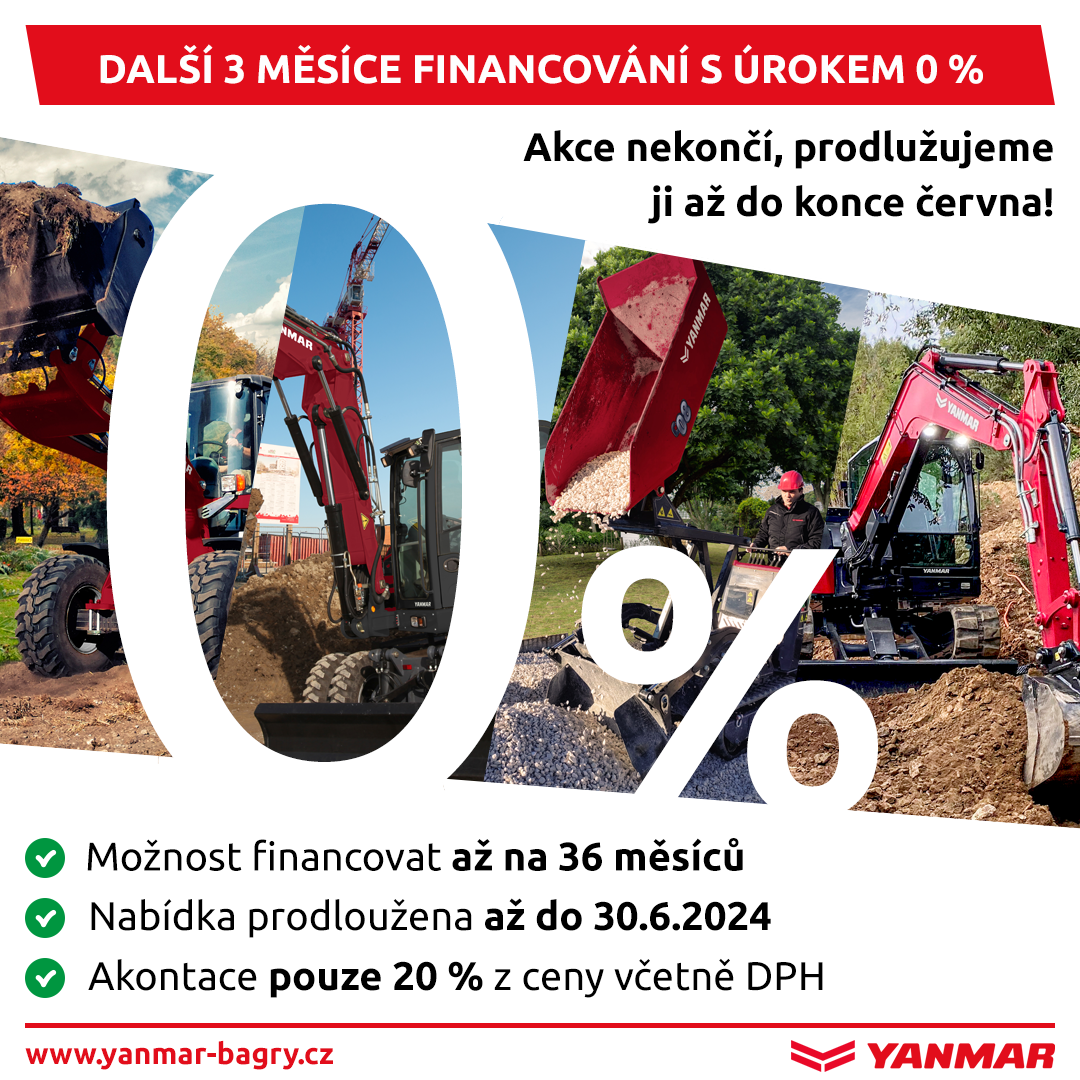 Prodlužujeme nabídku financování s úrokem 0 % až do konce června ...